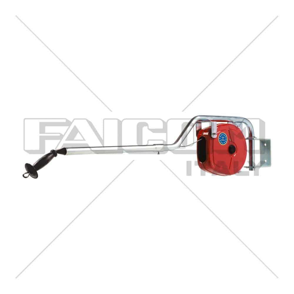 Galvanized and powder coated self retracting cable reel for curtain